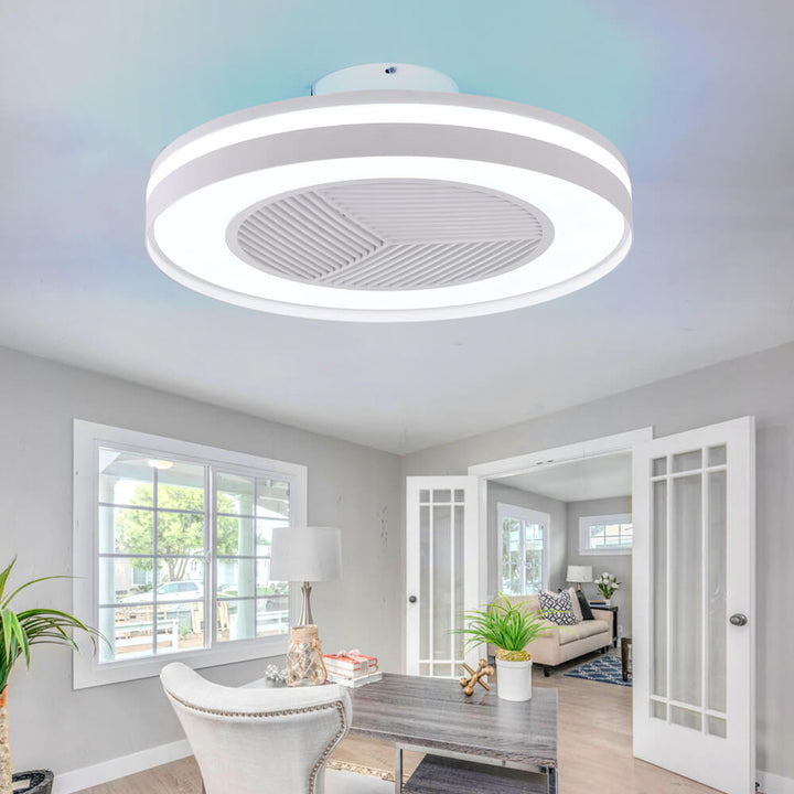 HUMHOLD Smart Low Profile Ceiling Fan with RGB Lights, 20 HUMHOLD Smart Low Profile Ceiling Fan with RGB Lights, 20